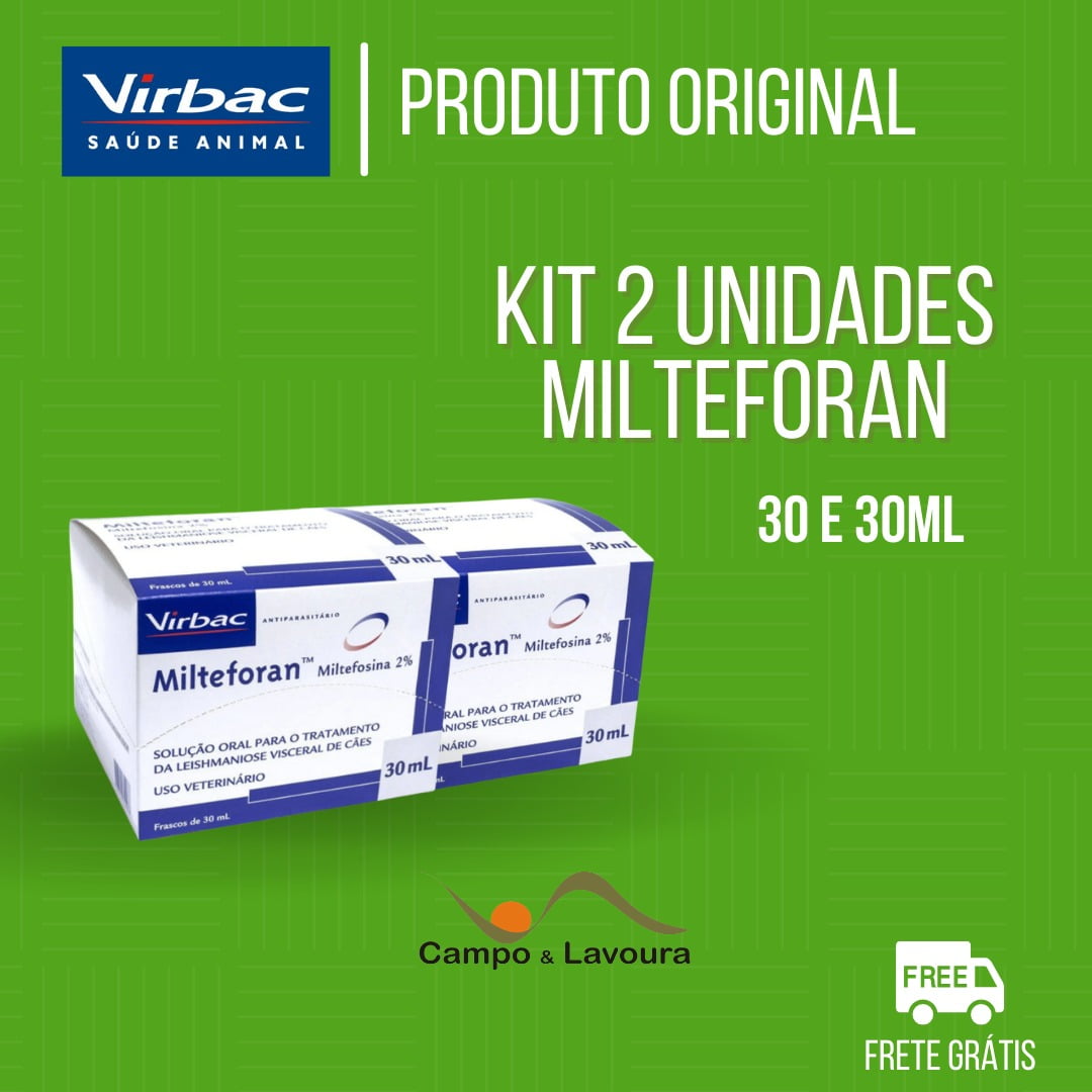 LEISHMANIOSE TEM TRATAMENTO - Milteforan Virbac - Produto Original ...